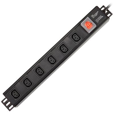 China 6 Way IEC Type PDU Extension Socket With On/Off Switch, for sale