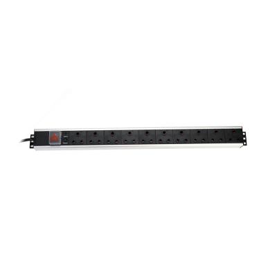 China 10 Way South Africa Type PDU Extension Socket With On/Off Switch, Overload Protector for sale