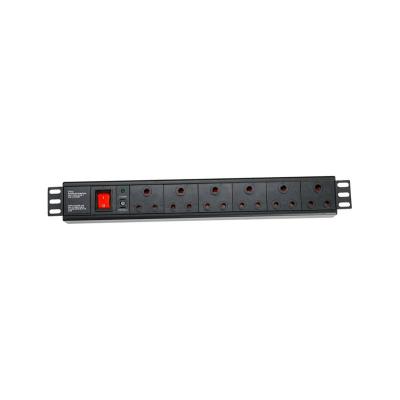 China 6 Way South Africa Type PDU Extension Socket With On/Off Switch, Overload Protector for sale