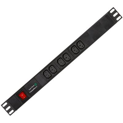 China 6 Way IEC Type PDU Extension Socket With On/Off Switch, Overload Protector for sale