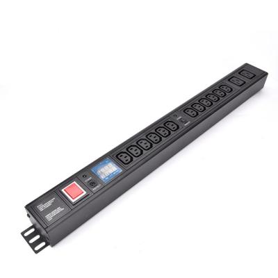 China 14 Way IEC Type PDU Extension Socket With On/Off Switch Powermeter for sale