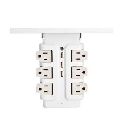 China Wall Power Socket with Surge Protector ETL cETL Passed 6Way 3USB for sale
