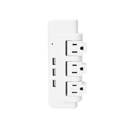 China Wall Power Socket with Surge Protector ETL cETL Passed 3Way 3USB for sale