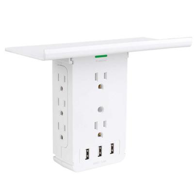 China Wall Power Socket with Surge Protector ETL cETL Passed 8 Outlets 3USB for sale