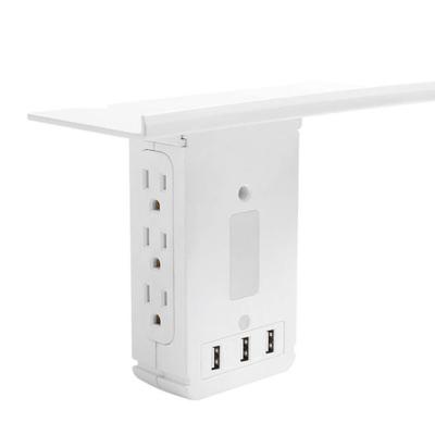 China Wall Power Socket with Surge Protector ETL cETL Passed 6 Outlets 3USB Night Light for sale
