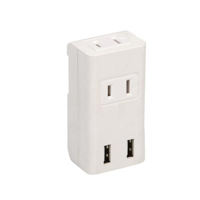 China Wall Power Socket with Surge Protector ETL cETL Passed 3 Japanese Outlets 2USB for sale