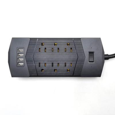 China 6 outlet Power Socket 1.5FT Cord, 4 USB 2700 Joules Surge Protector for sale