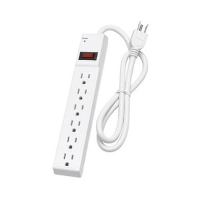 China 6 outlet Power Strip and Extension Socket With 15A Circuit Breaker for sale