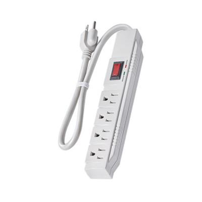 China 4 outlet Power Strip and Extension Socket With 15A Circuit Breaker Surger Protector for sale