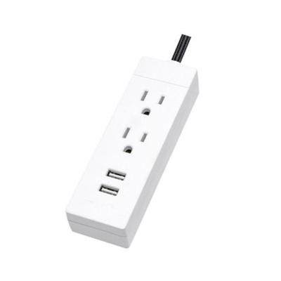 China 2 outlet In/outdoor Extension Cord With 2 USB Surger Protector for sale