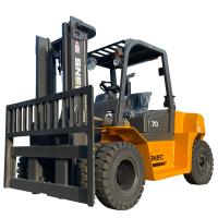 China 7 Ton Diesel Forklift 7000kg Capacity Automatic Transmission Reinforced Mast for sale
