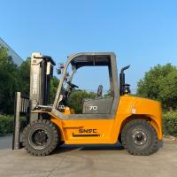 China 7 Ton Diesel Forklift 7000kg Capacity Automatic Transmission Reinforced Mast for sale