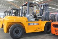 China Customized 10 Ton Diesel Forklift FD100 with 3000-6000mm Lift Height and 26 km/h Travel Speed for sale