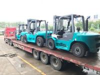 China Customized 10 Ton Diesel Forklift FD100 with 3000-6000mm Lift Height and 26 km/h Travel Speed for sale