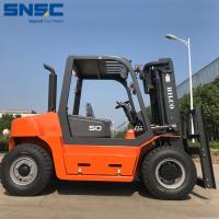 China SNSC 5 Ton Diesel Forklift FD50 5000kg Load Capacity 3000-7000mm Lift Height Mitsubishi Engine for sale