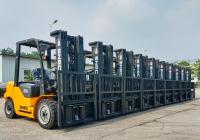 China 3.5 Ton Diesel Forklift 6600-7700LBS Capacity with Push-Pull Slip Sheet for Industrial Material Handling for sale