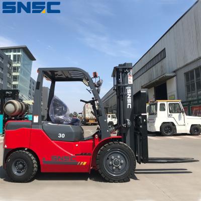 China FL30 LPG Forklift Truck 3000kg Capacity with 3000-5000mm Lift Height and Nissan K25 Engine for sale