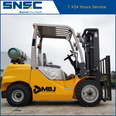 China SNSC FL35 LPG Gasoline Forklift Truck - 3.5 Ton Capacity, 3000-5000mm Lift Height, Japan NISSAN K25 Engine for sale