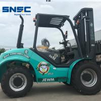 China FD35T-C4 3.5 Ton 4WD Rough Terrain Forklift | 3000-5000mm Lift Height | Diesel Engine for sale