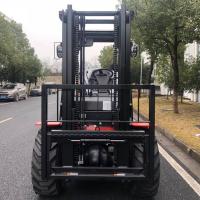 China FD35 3.5 Ton 4x4 Diesel Forklift with 42kW Engine and 5000mm Lift Height for Rough Terrain for sale