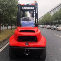China FD35 3.5 Ton 4x4 Diesel Forklift with 42kW Engine and 5000mm Lift Height for Rough Terrain for sale