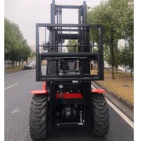 China FD35 Diesel Forklift 3.5 Ton Capacity 4WD Rough Terrain with 20 km/h Speed and 2,445 mm Turning Radius for sale