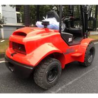 China FD35 Diesel Forklift 3.5 Ton Capacity 4WD Rough Terrain with 20 km/h Speed and 2,445 mm Turning Radius for sale
