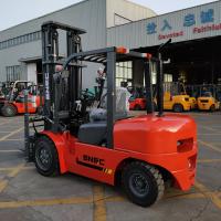 China Diesel Rough Terrain Forklift with 3-Stage Mast 5300kg Capacity 1220-1520mm Fork Length for sale