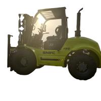 China 3000kg-3500kg All Wheel Drive Diesel Forklift with Triple Mast | 6800mm Length 37/42kW Power for sale