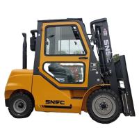 China 3.5 Ton Rough Terrain Diesel Forklift with Duplex/Triplex Mast - 6800mm Length, 37/42 kW Power for sale