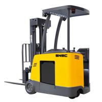 China 3 Wheel Stand-On Electric Forklift 1600-2000kg Capacity with 1440mm Turning Radius and 48V Battery for sale