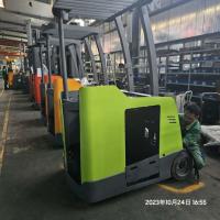 China 3 Wheel Stand-On Electric Forklift 1600-2000kg Capacity with 1440mm Turning Radius and 48V Battery for sale