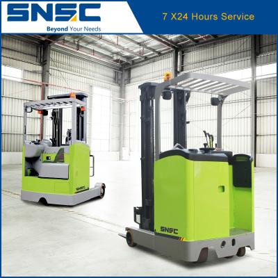 China SNSC 1200kg Electric Reach Truck Model YB12 - 1.2 Ton Capacity with AC Motor & EPS Steering for sale