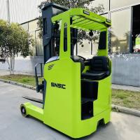 China Green Electric Reach Forklift 2000kg Capacity with 48V/500Ah Battery and 6-12m Lift Height Options for sale