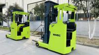 China Green Electric Reach Forklift 2000kg Capacity with 48V/500Ah Battery and 6-12m Lift Height Options for sale