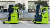 China Green Electric Reach Forklift 2000kg Capacity with 48V/500Ah Battery and 6-12m Lift Height Options for sale