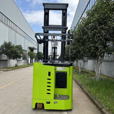 China 1.5T 2T 2.5T Electric Reach Truck Forklift with 500mm Load Center and Lithium Battery for sale