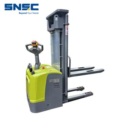 China BD20 Electric Stacker Truck 2 Ton Capacity 3000mm Lift Height 24V Battery Industrial Material Handling Equipment for sale