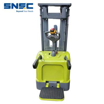 China 1500kg 2000kg Electric Counterbalance Stacker with 24V/210AH Battery and 85mm Lift Height for sale