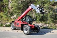 China SNSC 3T Diesel Telescopic Forklift Telehandler with 7m Reach & EPA T4F Cummins Engine for sale