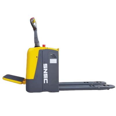 China 1550mm Fork Battery Powered Pallet Truck with 2-Ton Capacity and 24V/210AH Battery for Food & Beverage Industry for sale