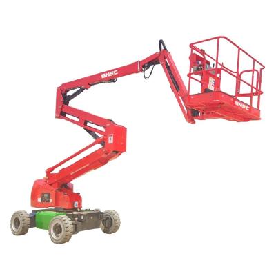 China SNSC Self Propelled Telescopic Boom Lift Electric Manlift 10-28m Height 200-230kg Capacity for sale