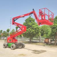 China SNSC Self Propelled Telescopic Boom Lift Electric Manlift 10-28m Height 200-230kg Capacity for sale