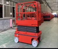 China SNSC Self-Propelled Electric Scissor Lift Platform 6m 8m 10m Working Height 230kg Load Capacity for sale