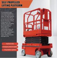 China SNSC Self-Propelled Electric Scissor Lift Platform 6m 8m 10m Working Height 230kg Load Capacity for sale