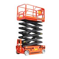China Electric Self-Leveling Scissor Lift Aerial Platform 4m-16m Working Height 2860kg Capacity for sale