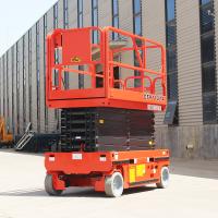 China Electric Self-Leveling Scissor Lift Aerial Platform 4m-16m Working Height 2860kg Capacity for sale