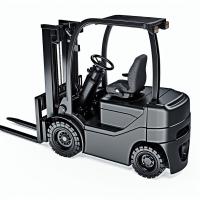 China Industrial Diesel Forklift 4.5m Lifting Height Hydraulic Brake All LED Light 3 Way Mirror for sale