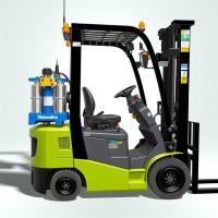 China Diesel Forklift Truck 4.5m Height Hydraulic Brake All LED Light Industrial for sale