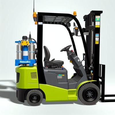 China Diesel Forklift Truck 4.5m Height Hydraulic Brake All LED Light Industrial for sale